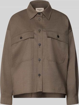 Max Mara Wollbluse mit Brusttaschen