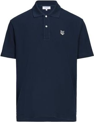 Maison Kitsuné Baumwoll Polo -Hemd - Blau