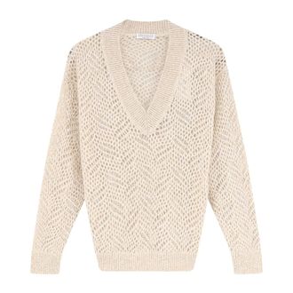 Brunello Cucinelli Damen, Strickwaren, Beige, MGr&ouml;&szlig;e