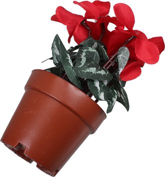 SOLUSTRE Künstlicher Bonsai Seidenstoff Blumenbonsai Lebensecht Pflegeleicht Wohnraumdekoration Tischblumenschmuck Rot