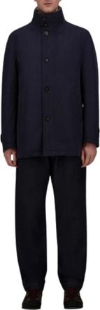 Herno Manteau Car Coat - Homme - Manteaux - Bleu - Taille: 3XL