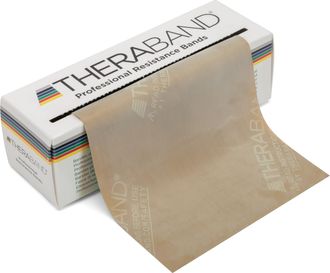 Theraband ARTZT Thera-Band &Uuml;bungsband Fitnessband Gymnastik Band 5,5m ex.leicht beige