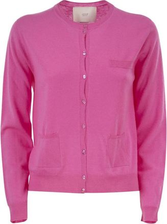 VANIS&Eacute; Femme, Pulls, Rose, Taille: 40 FR Rosa Cashmere Cardigan