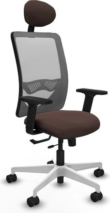 Piqueras y Crespo Gepolsterter B&uuml;rostuhl Zulema mit 2D-Armlehnen, h&ouml;henverstellbarer Lendenwirbelst&uuml;tze und festem Kopfteil, ausgestattet mit Syncro/Traslack und Schnei