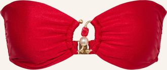 Seafolly Bandeau-Bikini-Top Palermo rot