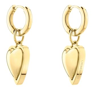 Liebeskind Liebeskind Berlin Ohrringe - Edelstahl Metal Heart - Gr. unisize - in Gold - f&uuml;r Damen
