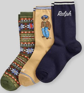 Polo Ralph Lauren Socken aus Baumwoll-Mix im 3er-Pack