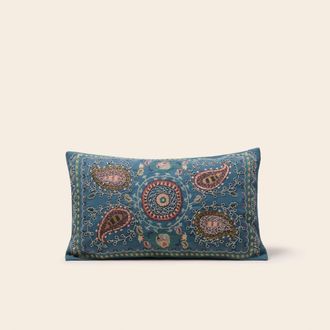 Madura Housse De Coussin Mandana Indigo - BLEU