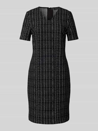 Comma Knielanges Kleid mit V-Ausschnitt