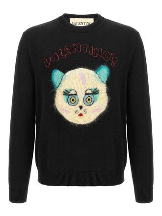 Valentino Garavani Pull Col Rond - Noir