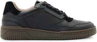 AllSaints Regan - Low Top Sneaker in Schwarz/Gummi