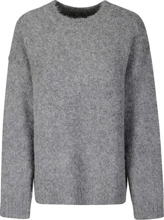 Samsøe & Samsøe pull à effet dépaules descendues - Gris