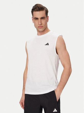 adidas Technisches T-Shirt Workout Essentials Feelready KD5424 Wei&szlig; Regular Fit