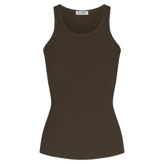 &Eacute;terne D&eacute;bardeur Ajust&eacute; &agrave; Col Montant - Femme - Tops - Brun - Taille: 38 FR