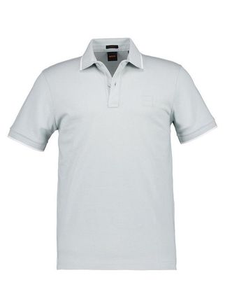 Boss Orange by Hugo Boss BOSS Orange Herren Polo-Shirt grau Baumwoll-Stretch