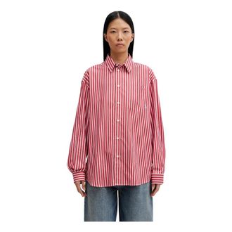 Sporty & Rich SRC Oversized Shirt - - Blouses & Shirts - Damen - Mehrfarbig - M