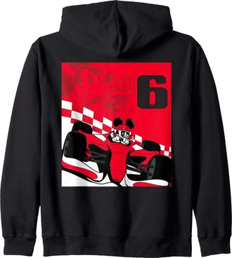Disney Racing 6th Birthday 6 Years Old Mickey Mouse Race Car Kapuzenjacke