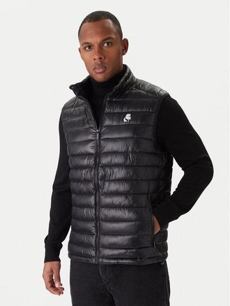 Karl Lagerfeld Weste Vest 505401 554590 Schwarz Regular Fit