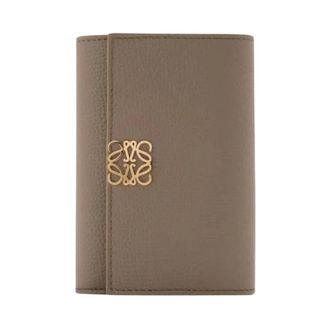 Loewe Anagram Petit Portefeuille Vertical - Femme - Accessoires - Beige - Taille: ONE Size