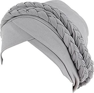 Generic Bonnet Chimio Coton Confortable Turban Chimio &Eacute;t&eacute; Bambou Islamique Musulman Stretch Bonnet Chimio pour Cheveux Chapeau De Chimioth&eacute;rapie R&eacute;glable Coif