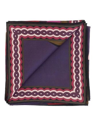 Pucci Schal aus Seide mit grafischem Print - Violett