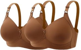 Generic Lingerie forte force de soutien pour femme, bretelles r&eacute;glables, couverture compl&egrave;te, soutien-gorge confortable sans armature, soutien-gorge sans arma