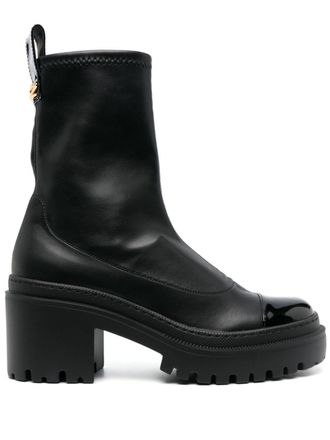 Giuseppe Zanotti bottines Vicentha 70 mm à semelle épaisse - Noir