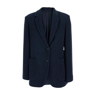 Brunello Cucinelli Veste &agrave; un bouton - Femme - Vestes - Bleu - Taille: 38 FR