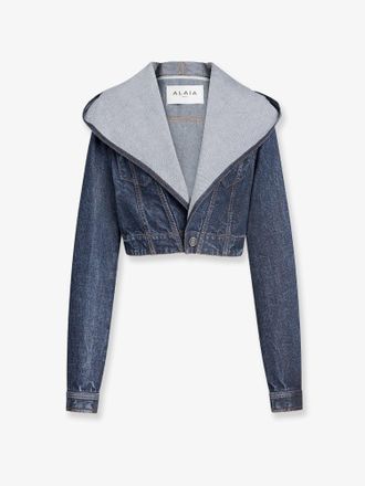 Alaia Hooded denim jacket - ALAIA - gender_Woman