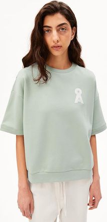 Armedangels Damen vegan Sweatshirt Bamikaa Schaumgr&uuml;n