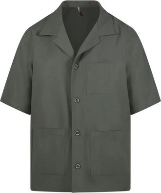 Santaniello Homme, Chemises, Vert, Taille: XL 64P Shirt Jacket