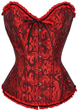 Generic Corset gothique pour homme - Ceinture de coupe - Br&ucirc;leur de taille, Noir, XL