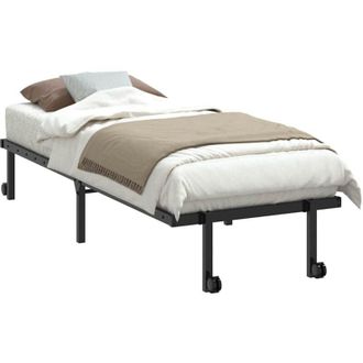 vidaXL Cadre de lit sans matelas pliable noir 80x200 cm acier Vidaxl