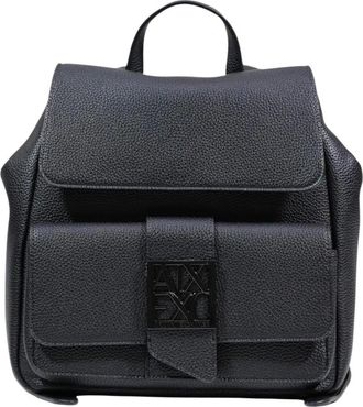A|X Armani Exchange Femme, Sacs, Noir, Taille: ONE Size Susy Soft Backpack