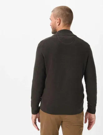 Brax Strickjacke Style JOHN Feel Good Sportive: Strickjacke im Woll-Baumwoll-Mix