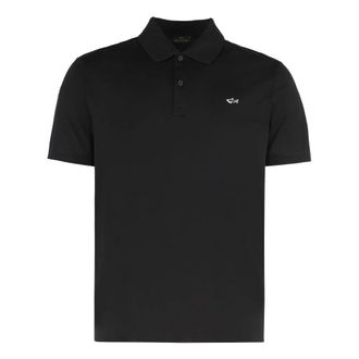 Paul & Shark Cotton-Piqu&eacute; Poloshirt - - Tops - Herren - Schwarzk - 2XL