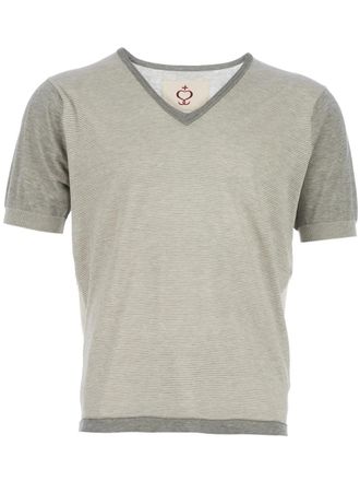 Side Slope t-shirt en coton - Gris