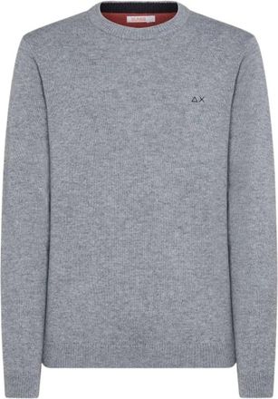 Sun 68 Homme, Pulls, Gris, Taille: S Pull Uni Col Rond