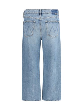 Mother Womens Jeans Dodger Flood Folk Star Cotton