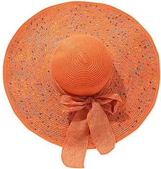 Generic Casquette de p&ecirc;cheur large avec avant-toit respirant pour femme - Casquette de baseball en maille, Orange, Taille unique