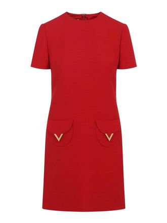 Valentino Robe Courte - Rouge
