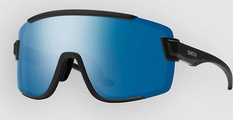 Smith Wildcat Matte Black +Bonus Lens Sonnenbrille cp polarized blue mirror