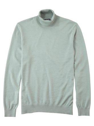 Olymp Herren Rollkragenpullover Casual.Strick,Single Jersey,978 Knit Regular fit,graugr&uuml;n 48,XXL