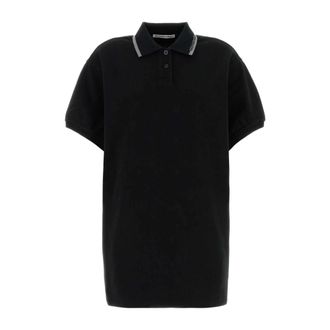 Alexander Wang Femme, Tops, Noir, Taille: 38 FR Polo-robe d&eacute;contract&eacute;e en coton