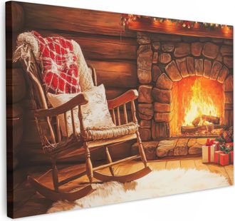 MuchoWow © Weihnachtsdeko Leinwand Bilder Groß 120x80 cm XXL Wanddeko Wohnzimmer Weihnachtsgeschenke Deko Zimmer Wandbilder Modern Bild auf Leinwand Geschenk W
