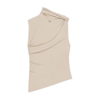 Courr&egrave;ges &Auml;rmellose Oberteile - - Tops - Damen - Beige - S