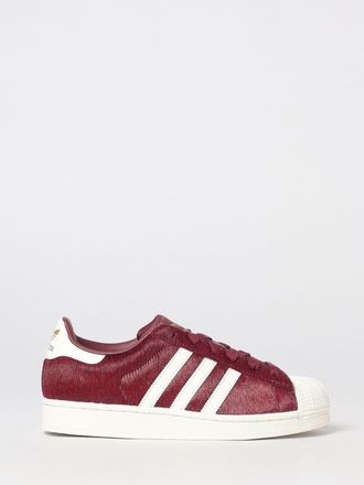 adidas Baskets Superstar II en cuir avec d&eacute;tails en poulain