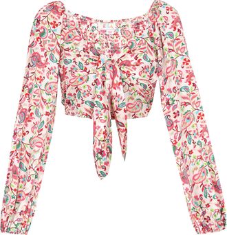 Izia Bluse Frauen rot mehrfarbig