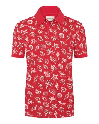 GANT Strukturiertes Poloshirt mit maritimen Motiven in