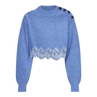 Chlo&eacute; Damen, Strickwaren, Blau, SGr&ouml;&szlig;e